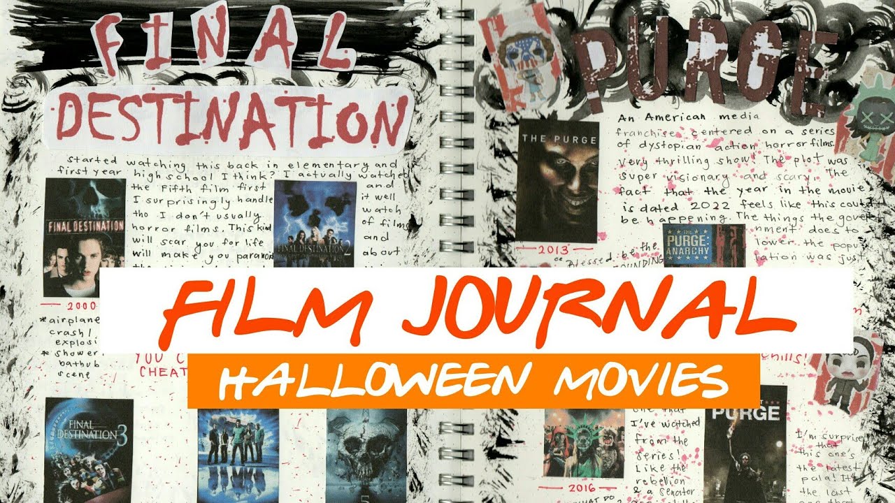 Movie Journal Flip Through ft. Horror films - YouTube
