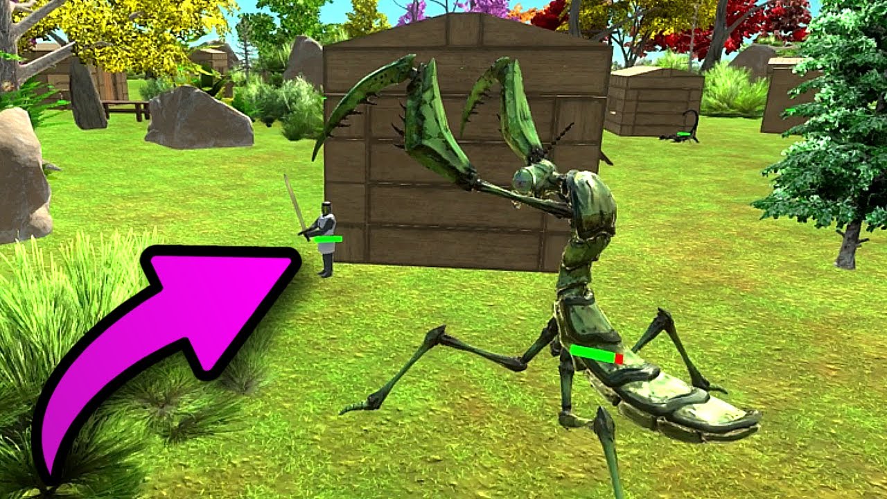 Hide And Go SEEK!! Can These Units Hide From GIANT Praying Mantis ...