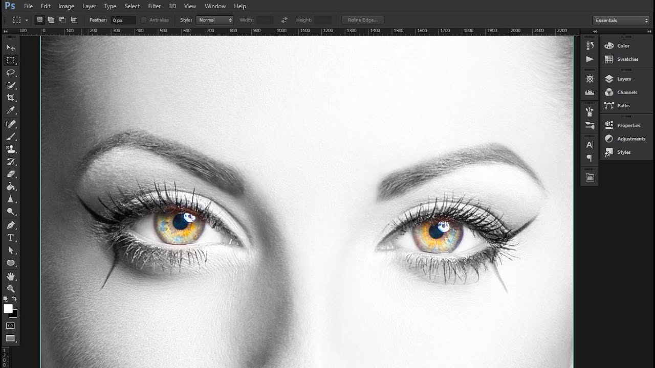 Designing LUCY movie poster in PHOTOSHOP - Part 3 - YouTube