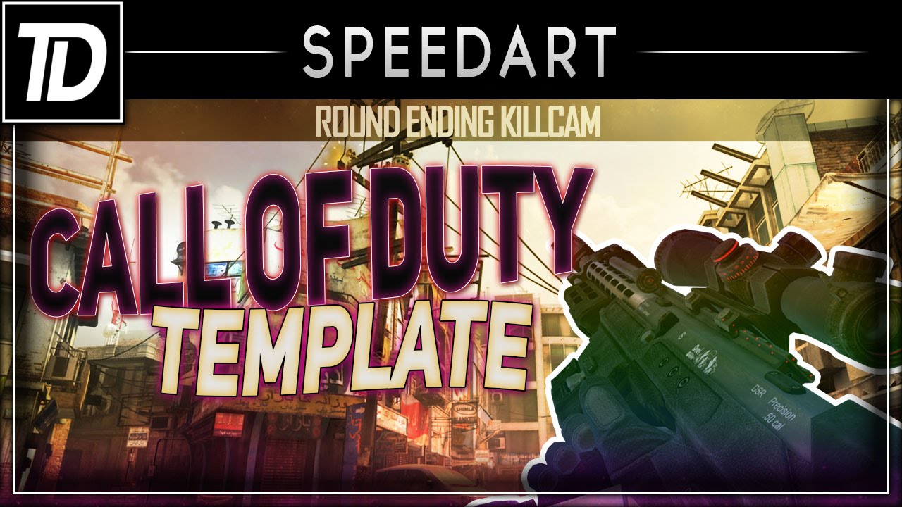 Call of Duty - BO2 Thumbnail | Photoshop Speed Art - YouTube