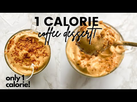Only coffee and water! 1 CALORIE COFFEE DESSERT | 0 CALORIE DESSERT | LOW CALORIE RECIPES