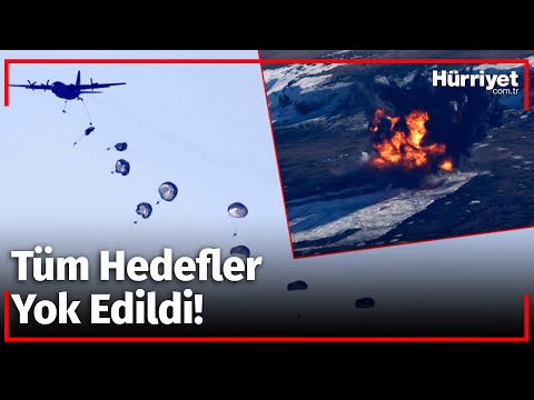 Kış 2021 Tatbikatı'ndan Nefes Kesen Görüntüler! Tam İsabetle Vuruldu