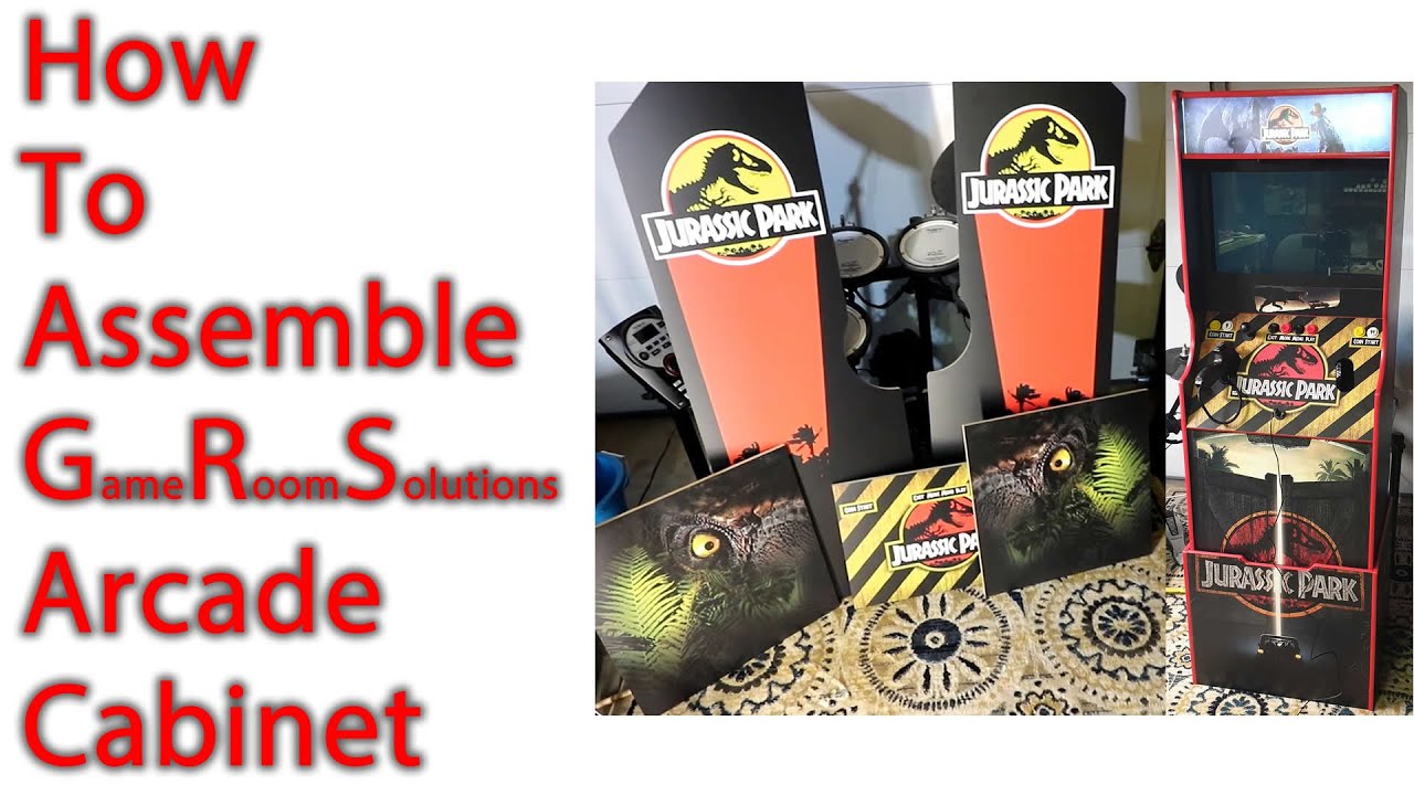 How To Assemble Game Room Solutions Shooter Cabinet - YouTube
