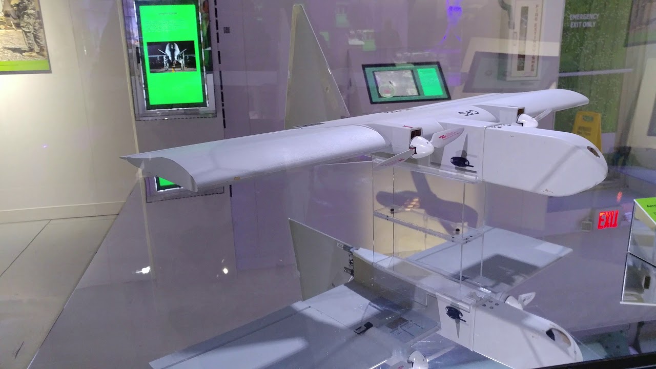 AEROVIRONMENT RQ 14 DRAGON EYE IN THE DJI DRONE PAVILION ON THE ...