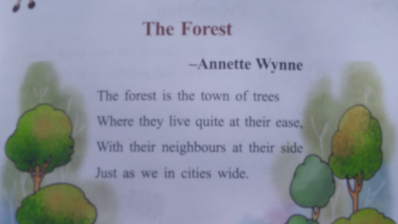 Class 3 English Assam jatiya vidyalaya//The forest poem explanation in ...