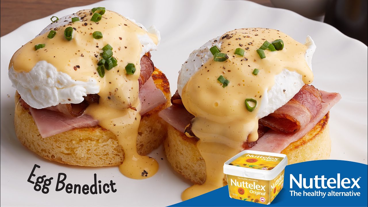 Cooking with Nuttelex | Egg Benedict อาหารเช้าฉบับ Nuttelex - YouTube