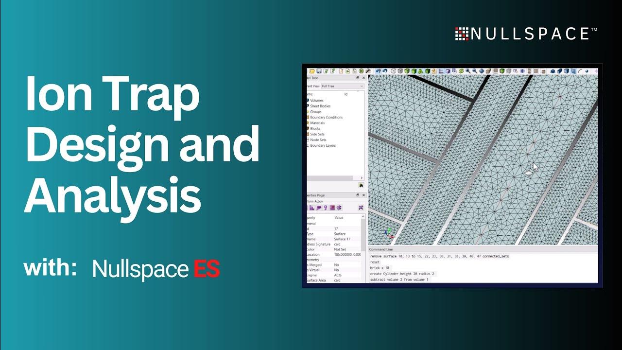Simulating Ion Traps with Nullspace ES for Quantum Computing applications. - YouTube