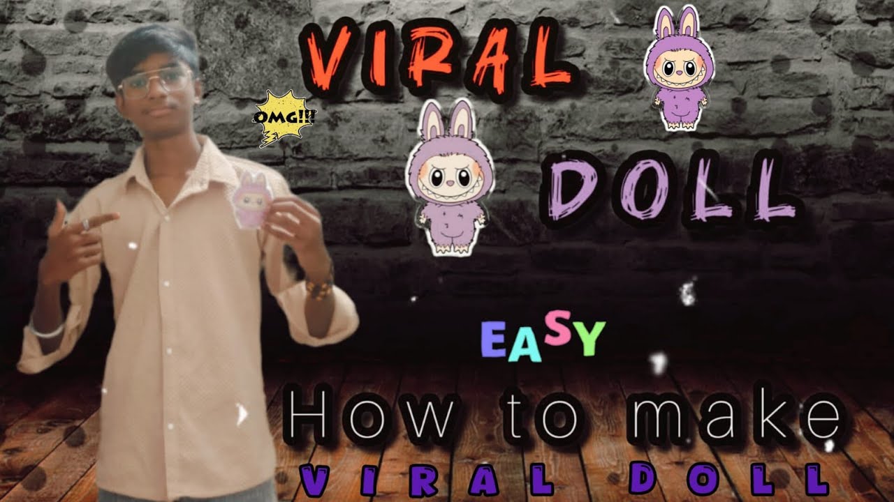 How to make viral doll in type of keychain😱very easy way to make🧐🫨 omg😱 ...