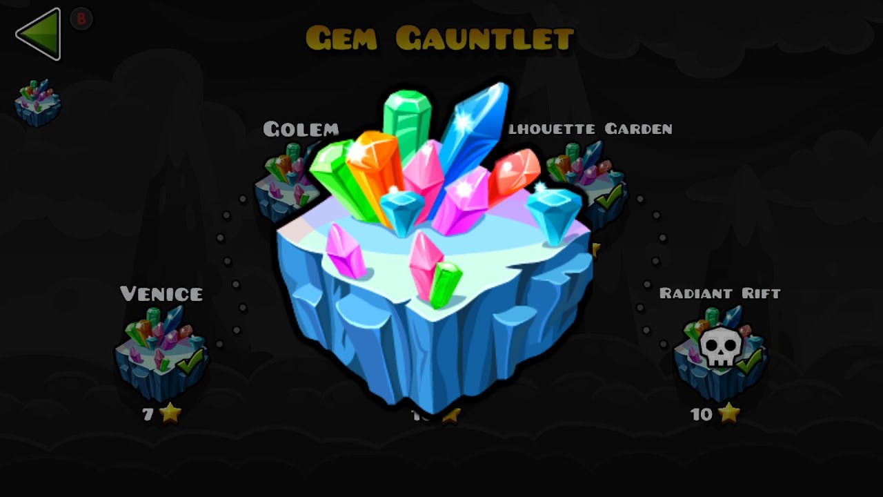 Gem Gauntlet Showcase (HD) - Geometry Dash - YouTube