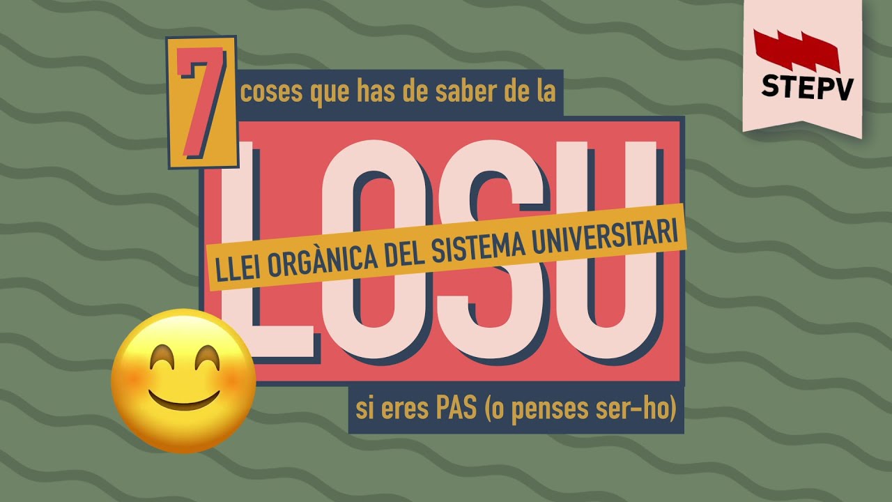 7 coses que has de saber de la LOSU si eres PAS (o penses ser-ho) - YouTube