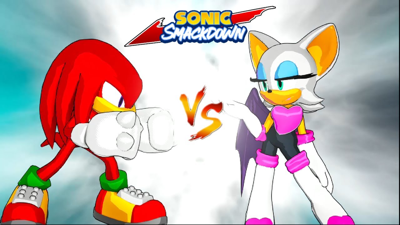 KNUCKLES vs ROUGE Hardest Difficulty! Sonic Smackdown (PC) - YouTube