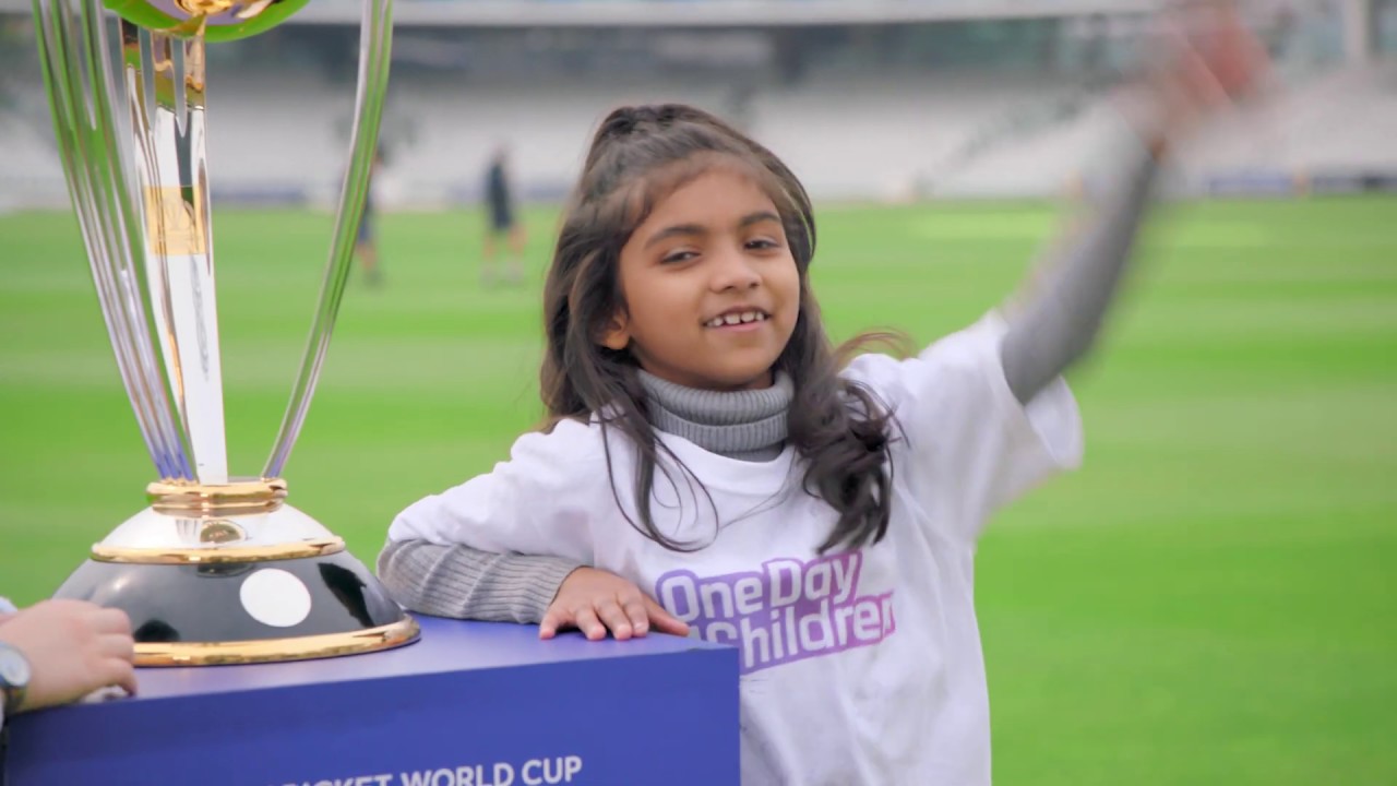 Kids Take Over ICC Men's Cricket World Cup for #OneDay4Children - YouTube