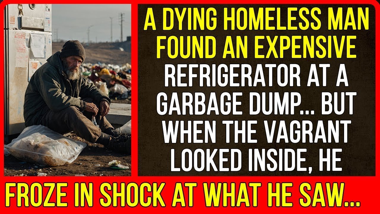 A homeless man discovered an expensive refrigerator at a garbage dump ...