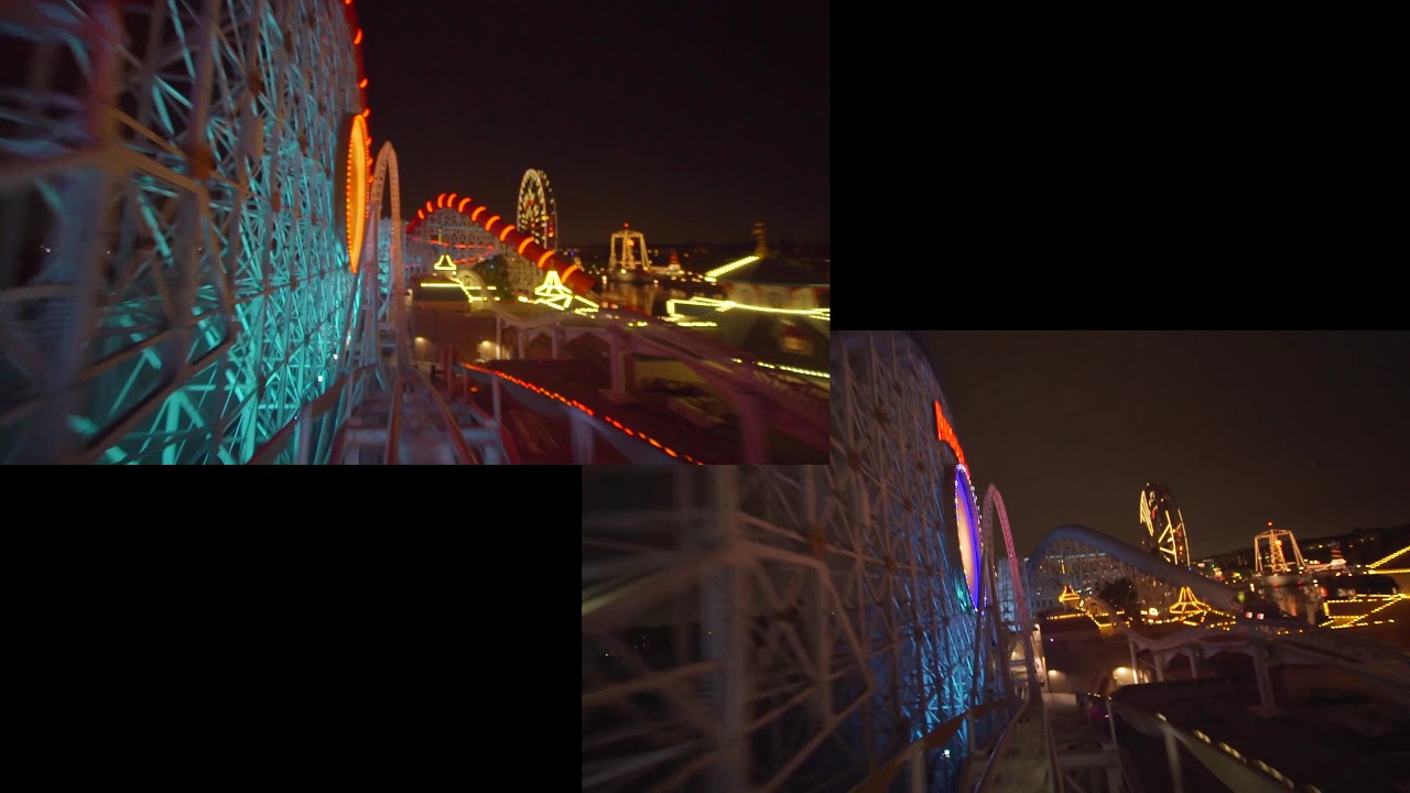 [Old vs. New] Incredicoaster vs California Screamin' Night Time POV ...