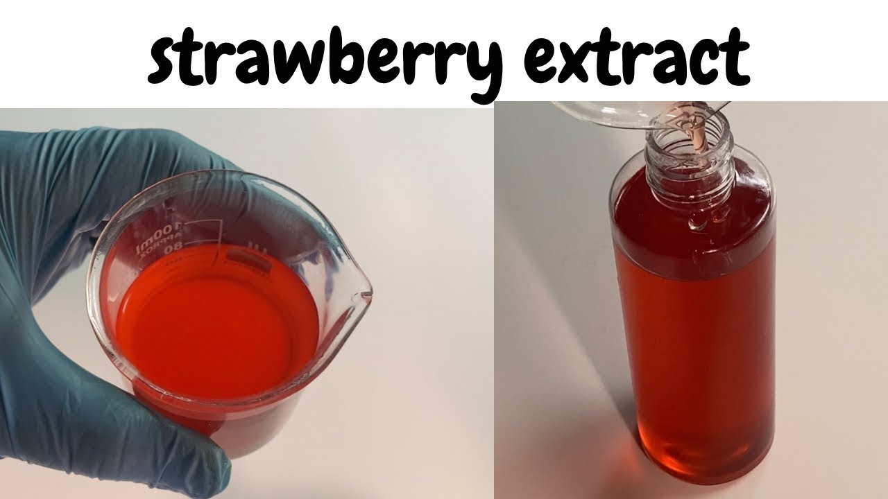 D.I.Y strawberry extract for cosmetic formulation | how to make ...