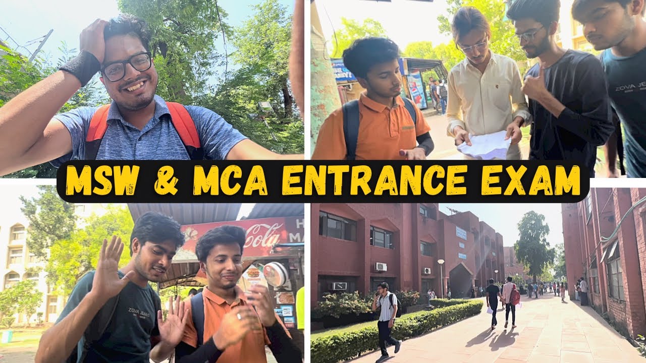 MSW and MCA Entrance Exam Vlog | JMI Vlogs - YouTube