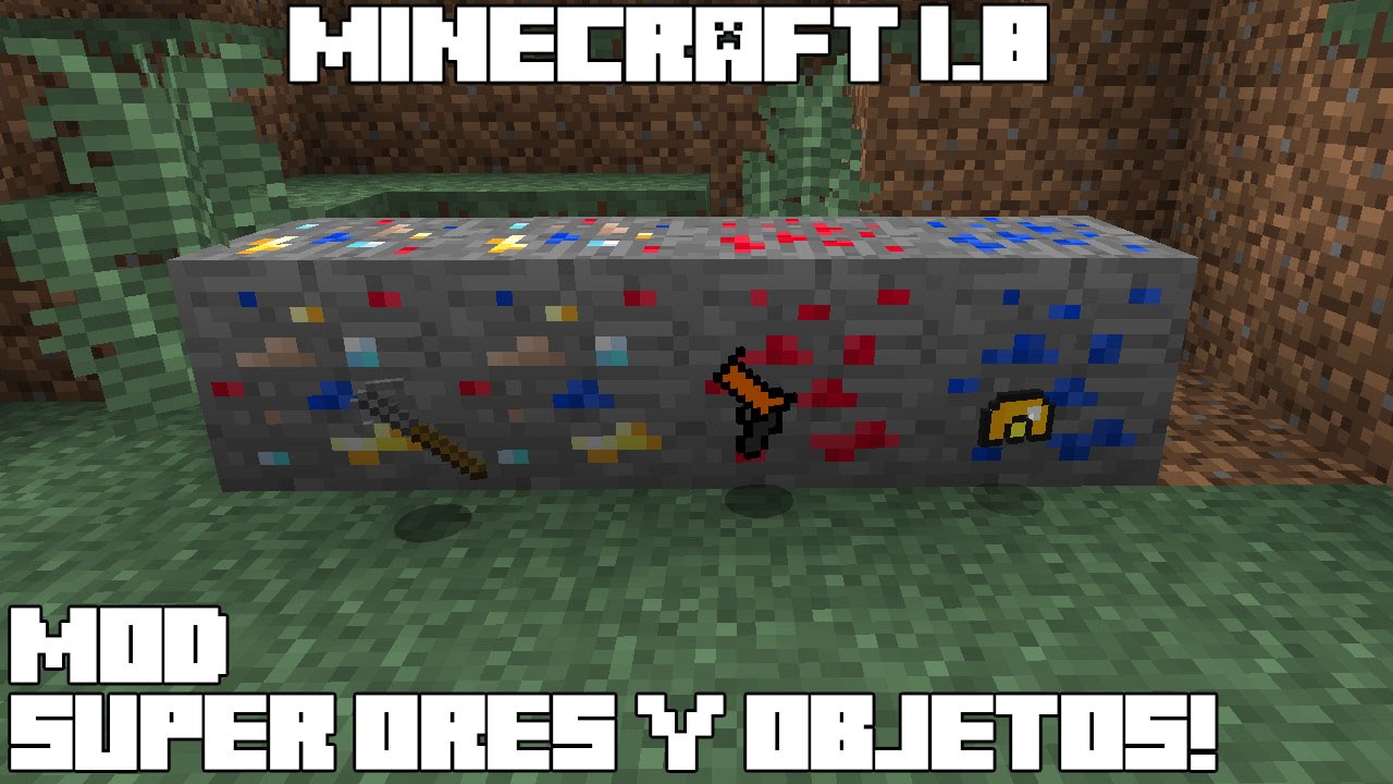 Minecraft 1.8 MOD SUPER ORES Y OBJETOS! Better Mining Mod Español ...