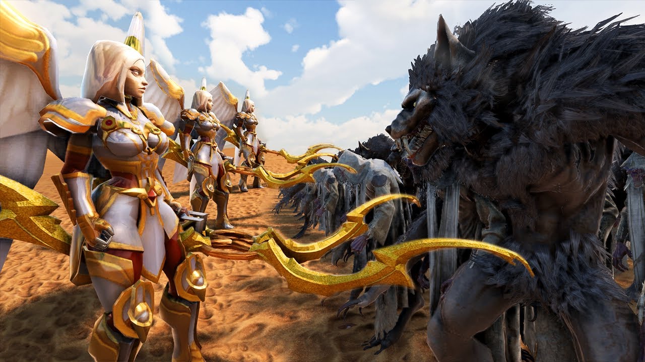 4 Angel vs 1,700,000 Werewolf & Ghost | Ultimate Epic Battle Simulator ...