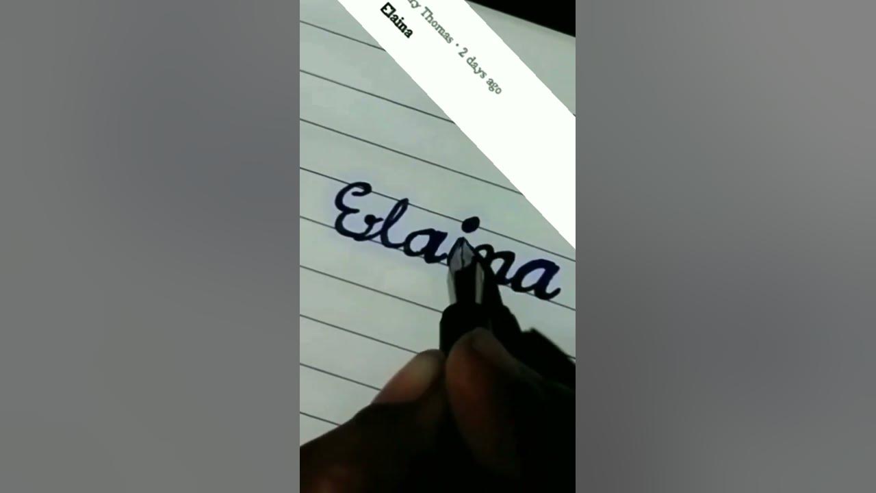 Elaina Name Writing shorts YouTube elaina-name-writing-shorts-youtube