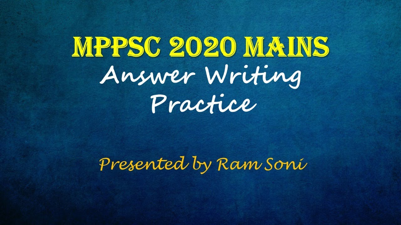 MPPSC 2020 Mains Answer Writing Practice part 67 // Mahajanpad Social ...
