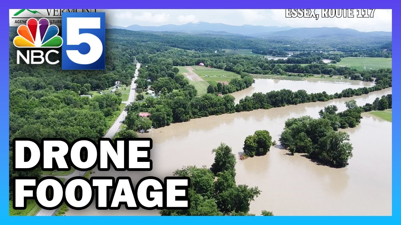 Vermont Flash Flooding: Drone video shows hard-hit areas in Plainfield ...