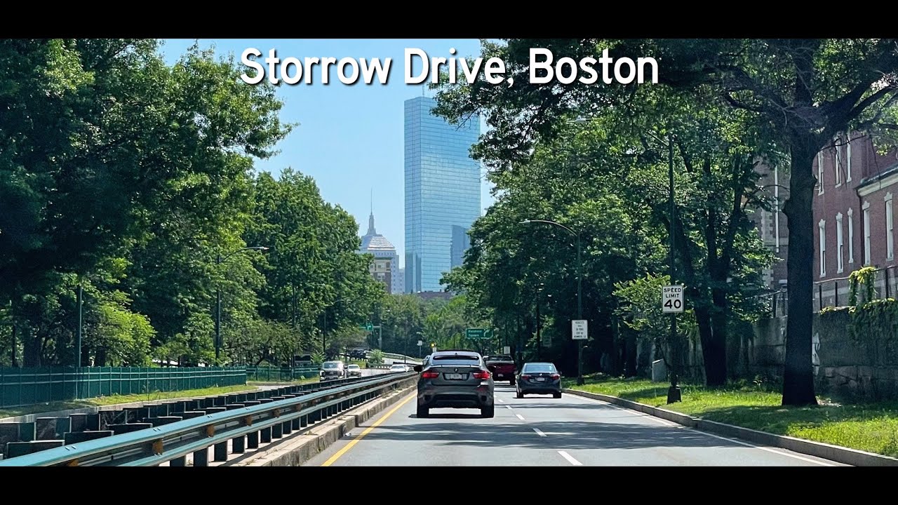 Storrow Drive into Boston, MA (via Route 128, Route 2, US Route 3 ...