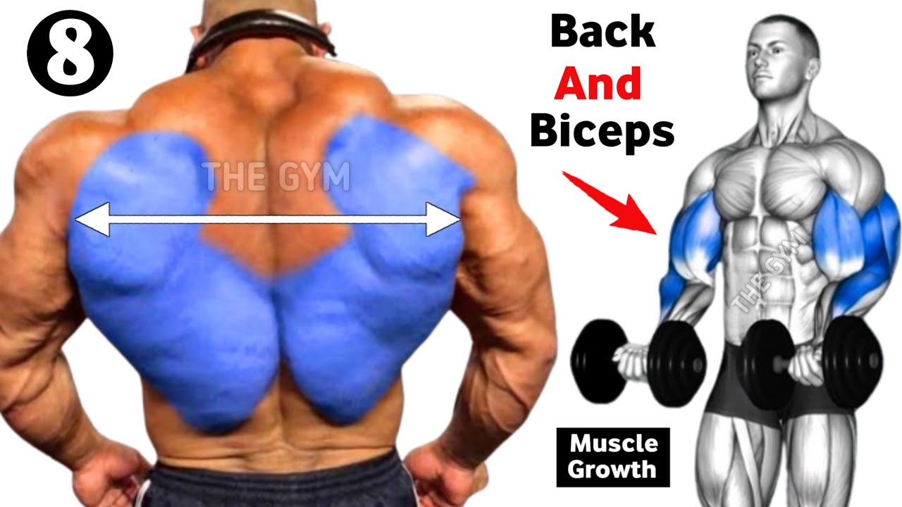 8 Back And Biceps Workout At Gym - YouTube