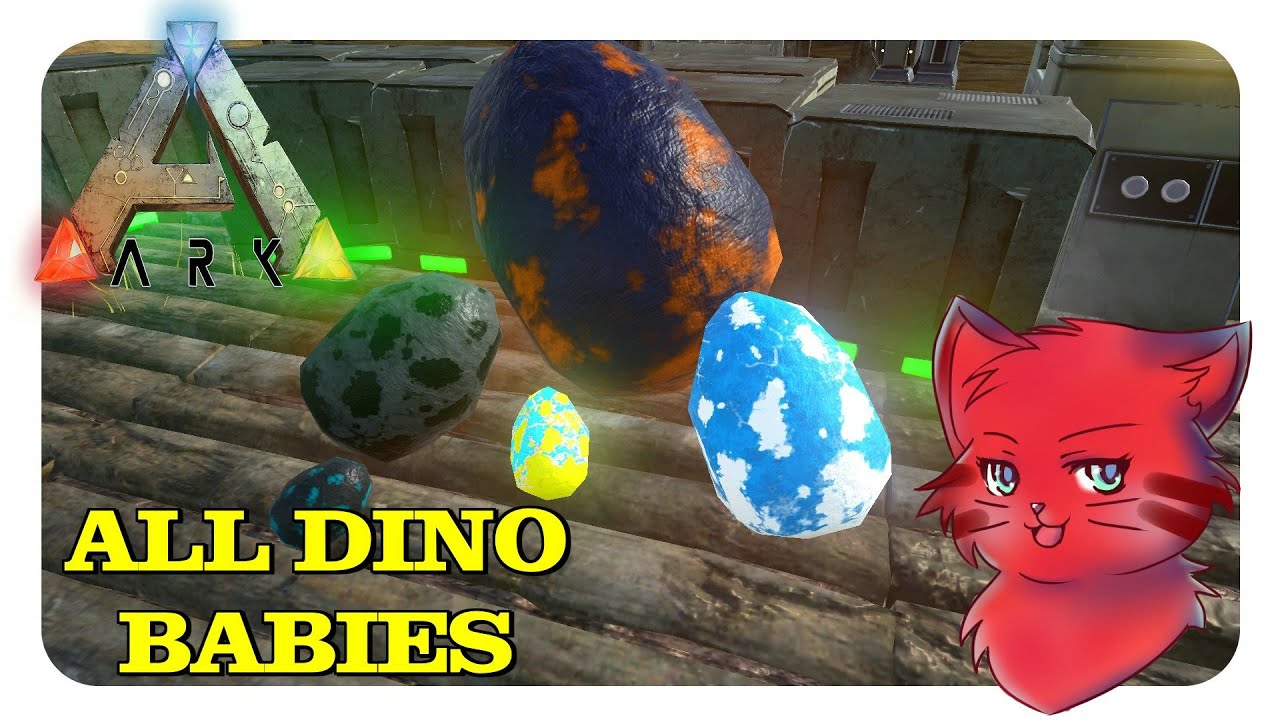 ARK - ALL DINO BABIES [PART 2] - YouTube