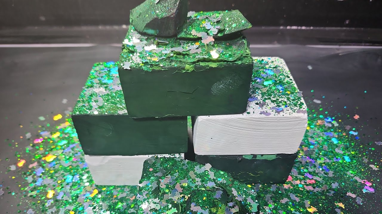 Bright Green Dyed Chalk Blocks I Soft PNP Plain Chalk | T-Rex Glitter ...