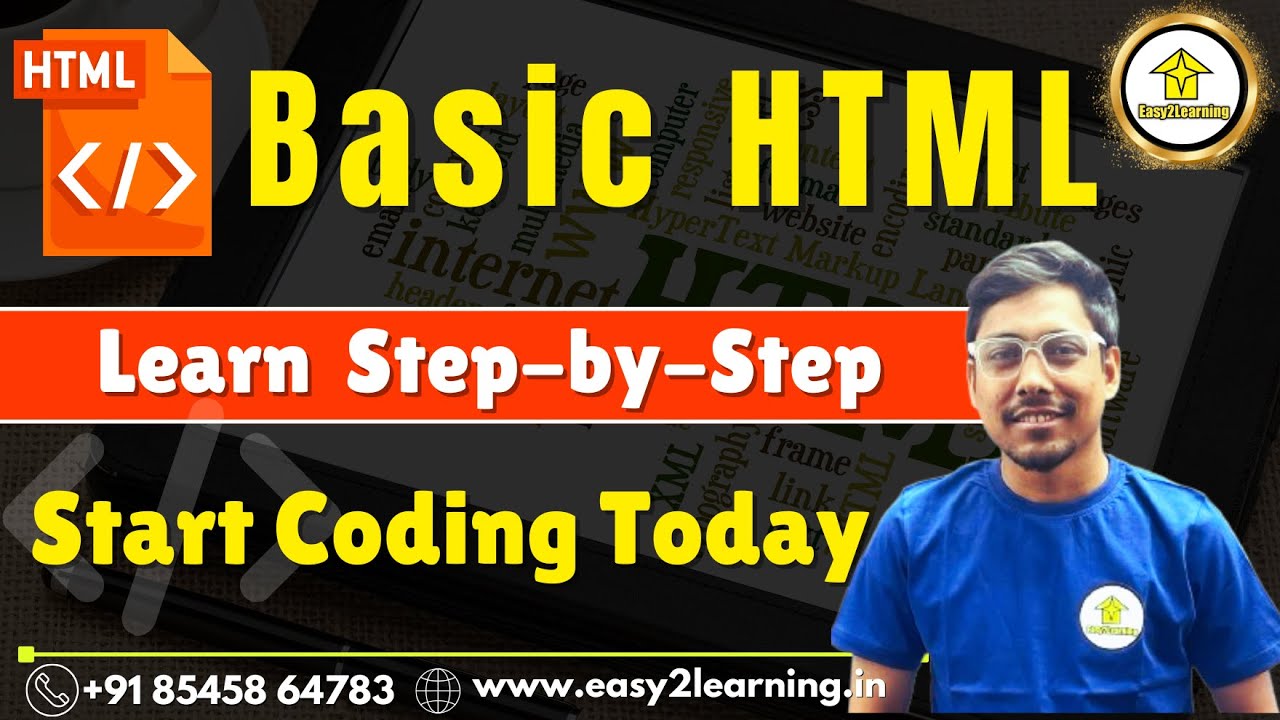 💻 Html For Beginners 🔥 Learn Html Basics Step By Step Start Coding