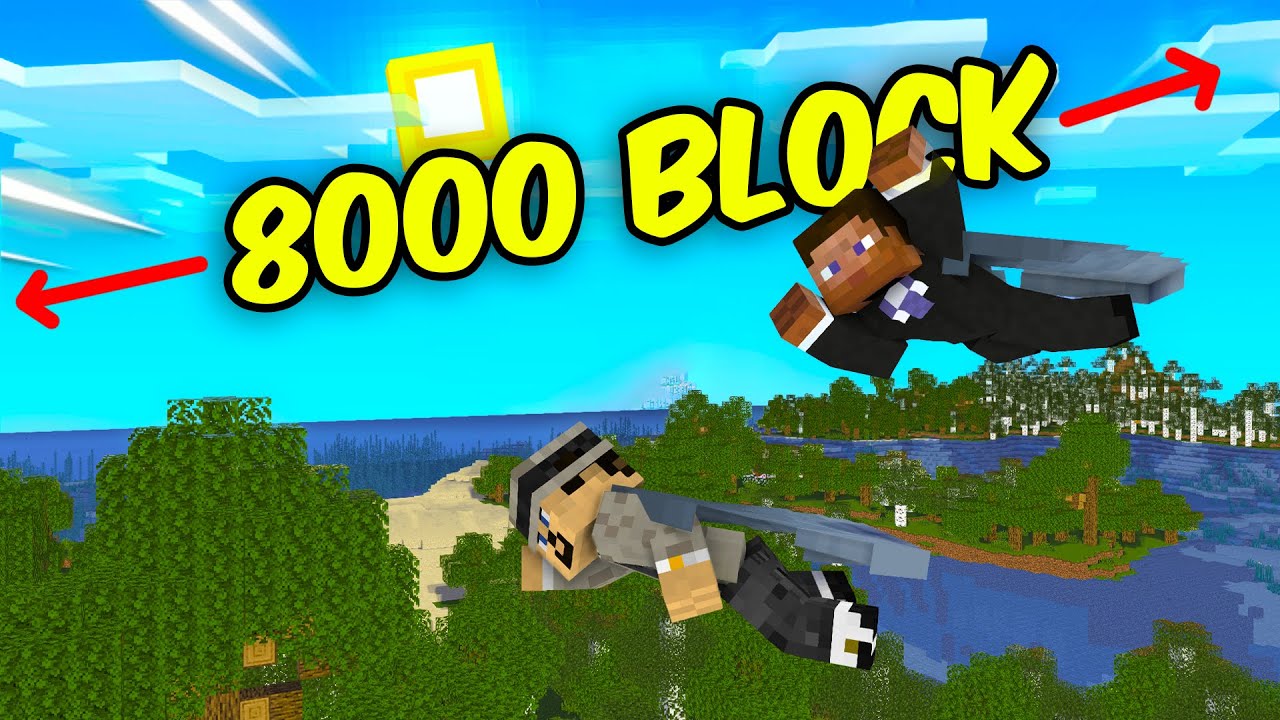 FLYGER 8000 BLOCK MINECRAFT med SoftisFFS - Alla Advancements #27 - YouTube