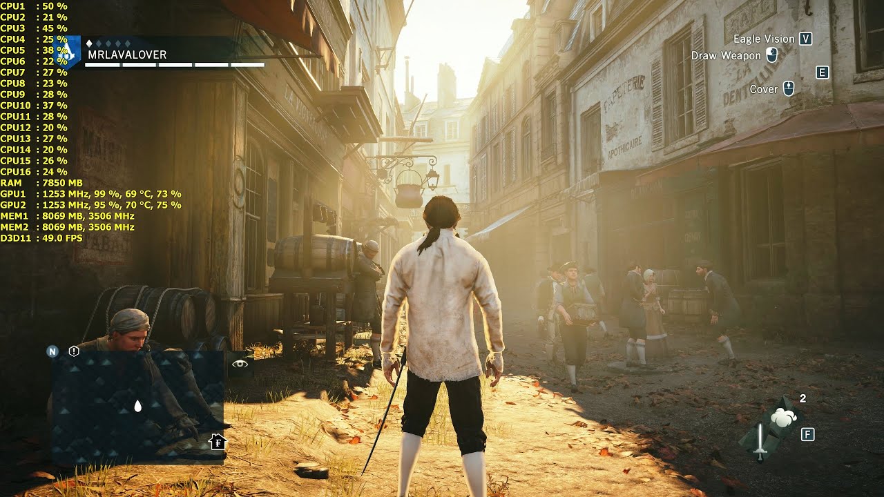 Assassin's Creed Unity Windows 10 Ultra Gaming Performance | Gtx 980 Ti SLI | 4K UHD - YouTube