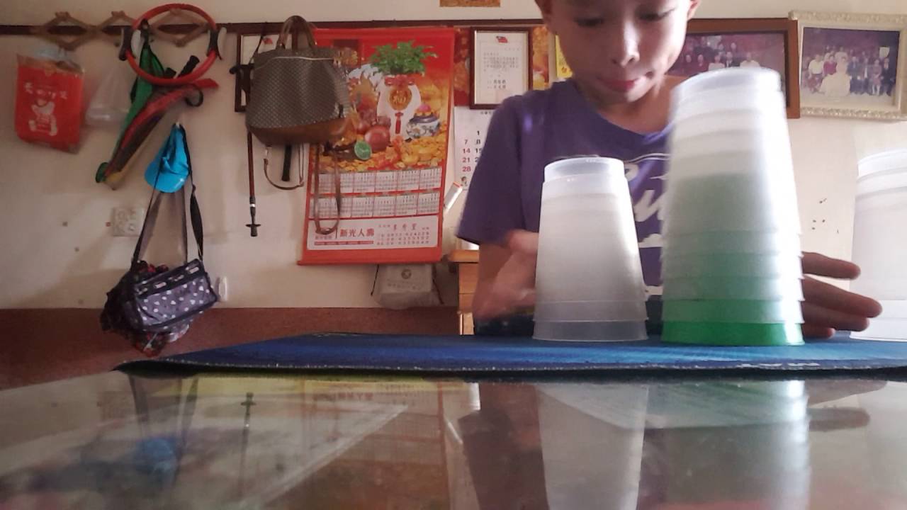 Competitive cup stacking 363 2.443! - YouTube