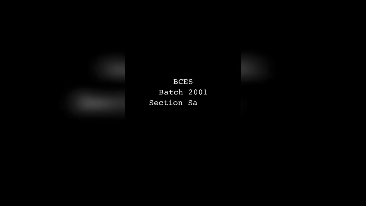 BCES Batch 2001 Weekly Challenge - YouTube