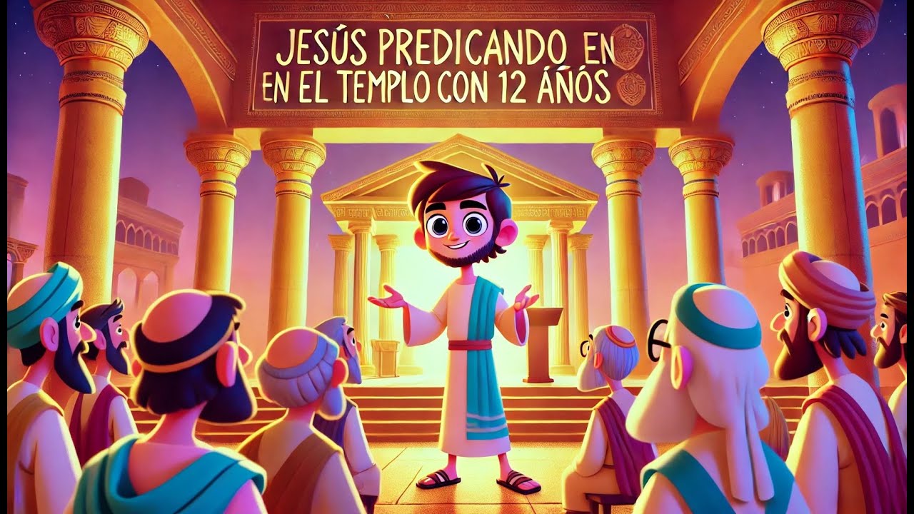 Jesús predicando en el templo con 12 años | La vida de Jesús | - YouTube