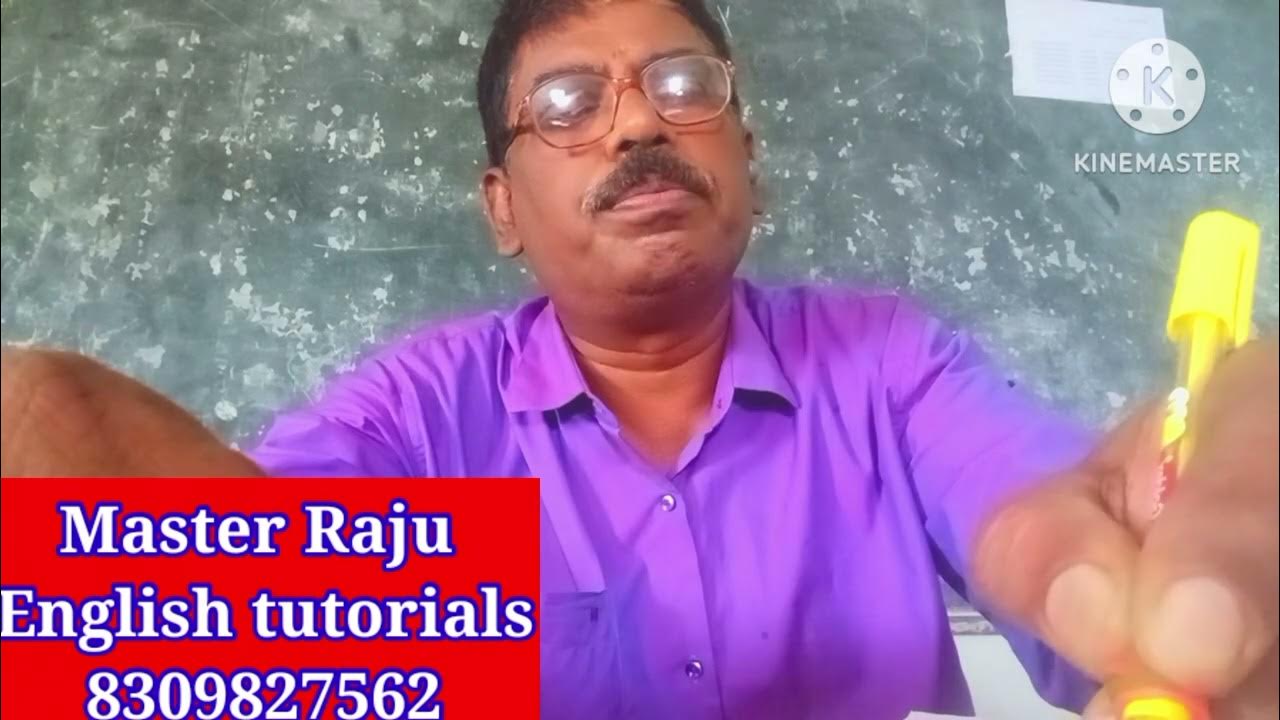 parts of speech of a word :master raju - YouTube