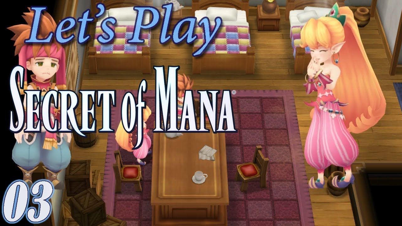 Let's Play Secret of Mana (2018) Blind! [Ep 3] - Primm Joins Randi ...