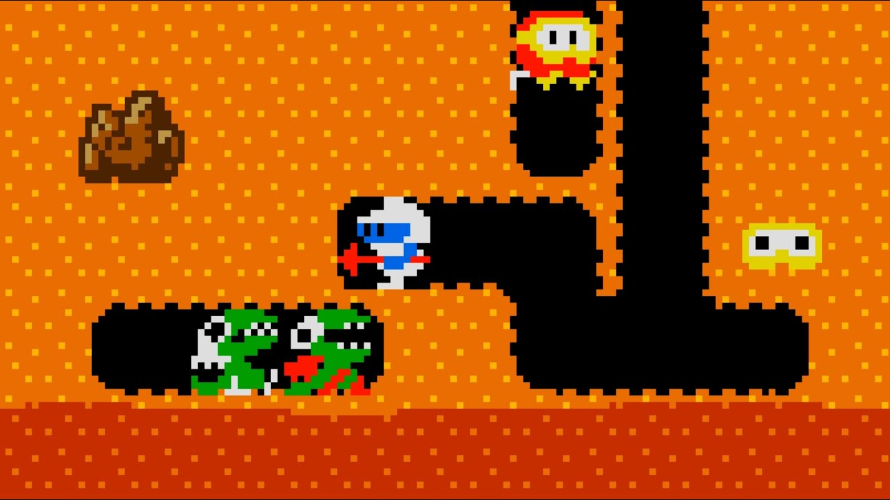Dig Dug Arcade Original Video Game 25 round Session For 1 Player 