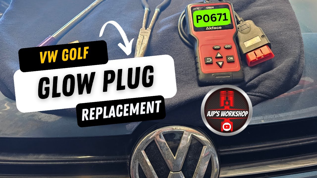 How to replace the glow plugs Golf mk7 1.6 TDI p0671 Fixed - YouTube
