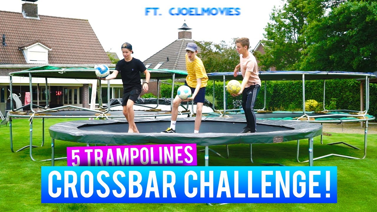 CROSSBAR CHALLENGE MET 5 TRAMPOLINES ( FT. CJOELMOVIES ) - YouTube
