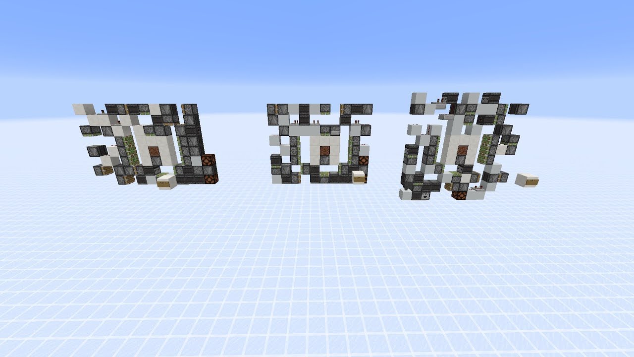 [Contest] Compact 3x3 Noteblock Doors - YouTube