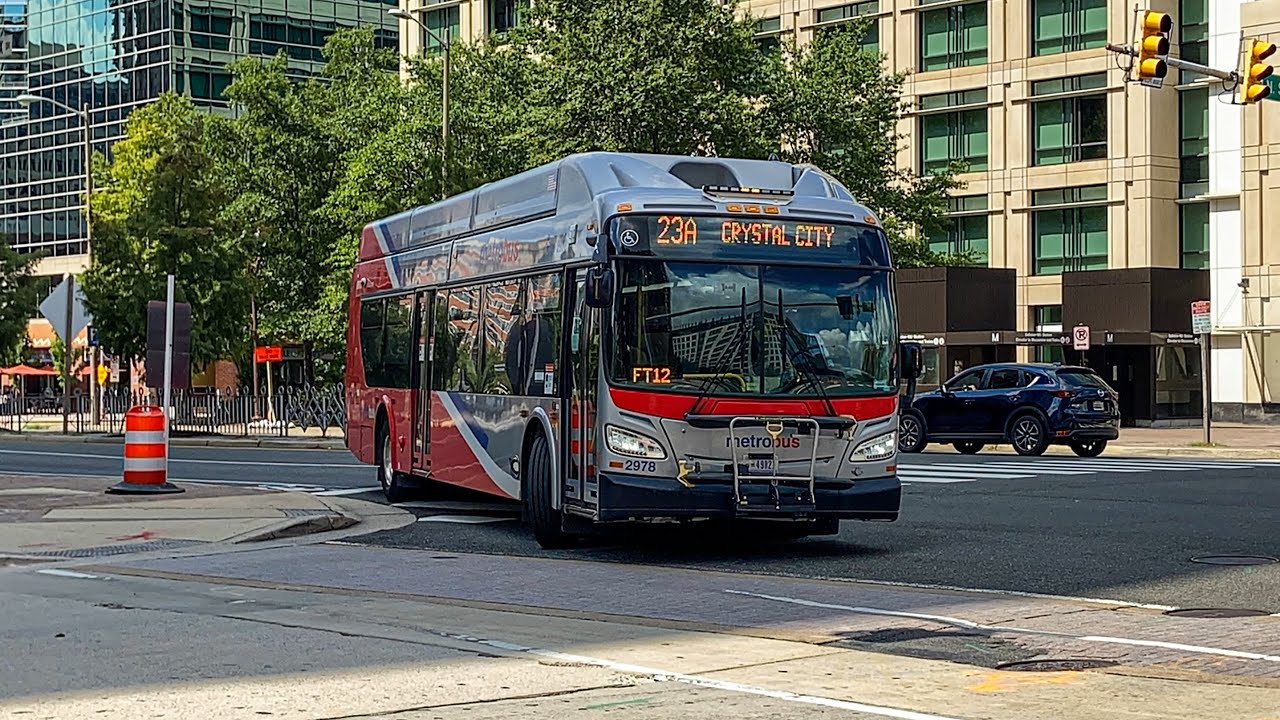 WMATA 2016 New Flyer XN40 2978 on Route 23A - YouTube