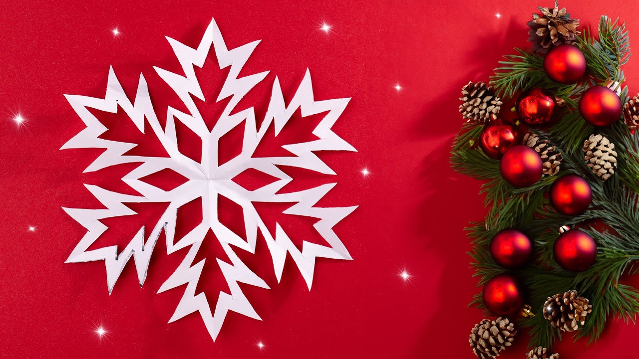 How to Cut a Beautiful Christmas or New Year Snowflake in 5 Minutes ...