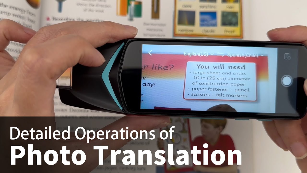 Photo translation detailed operations - YouTube