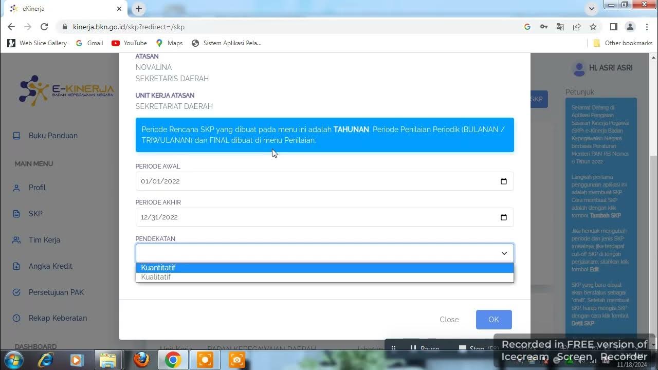 Pembuatan SKP JPT E-kinerja PART 2 - YouTube