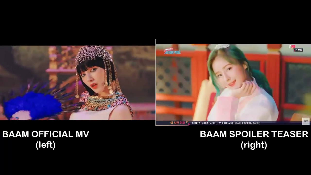 MOMOLAND - BAAM ( oficial mv/ spoiler teaser) COMPARISON - YouTube