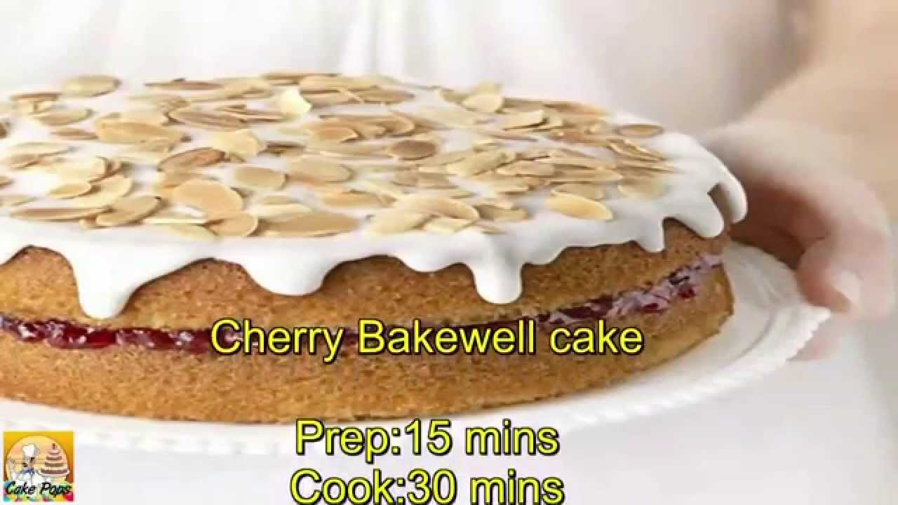 Cherry Bakewell cake - YouTube