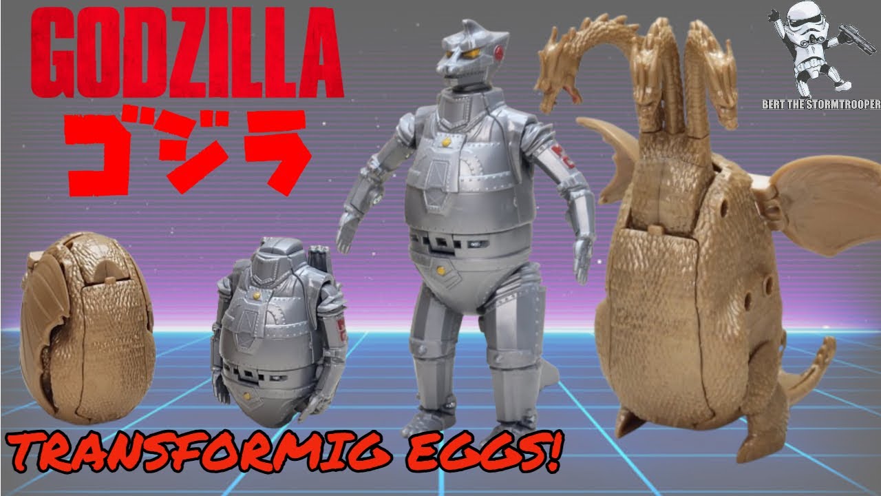 MECHAGODZILLA & KING GHIDORAH Transforming Eggs! Bert the Stormtrooper ...
