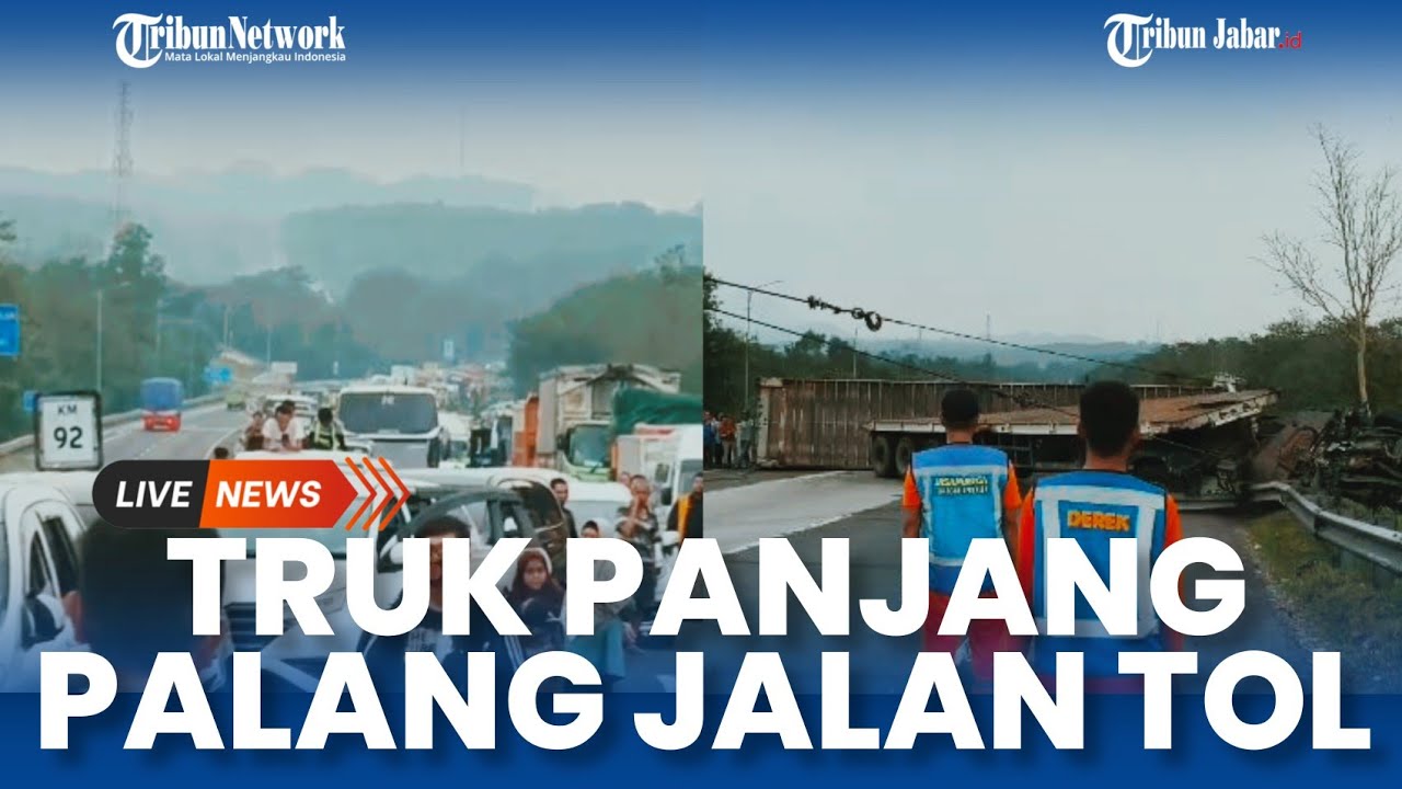 Dampak Kecelakaan di Tol Cipularang, Truk Palang Jalan Sampai Macet 8 ...