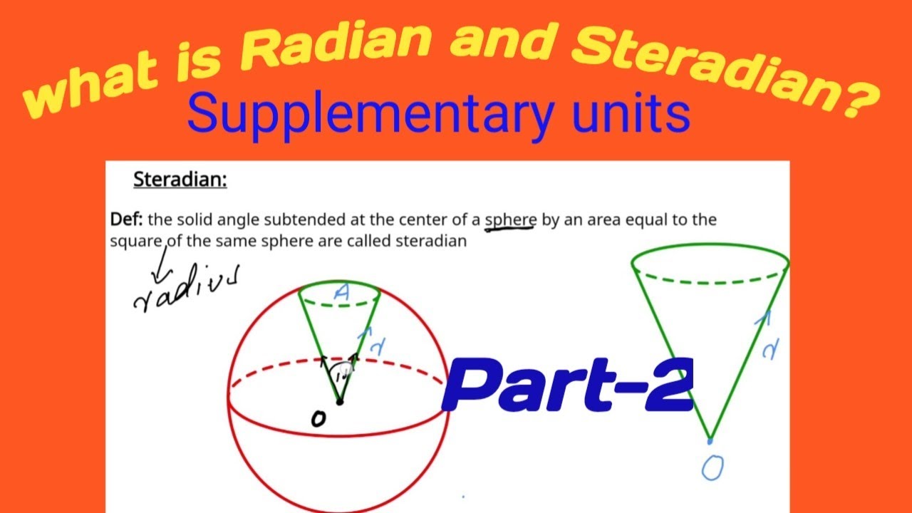 Radian And Steradian Class 11 Physics Plane Angle And Solid Angle radian-and-steradian-class-11-physics-plane-angle-and-solid-angle